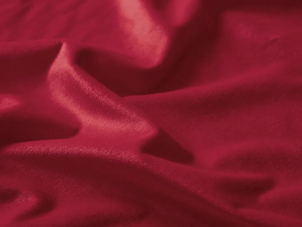 Biante Sametový obdélníkový ubrus Velvet Premium SVP-007 Malinově červený 100x160 cm