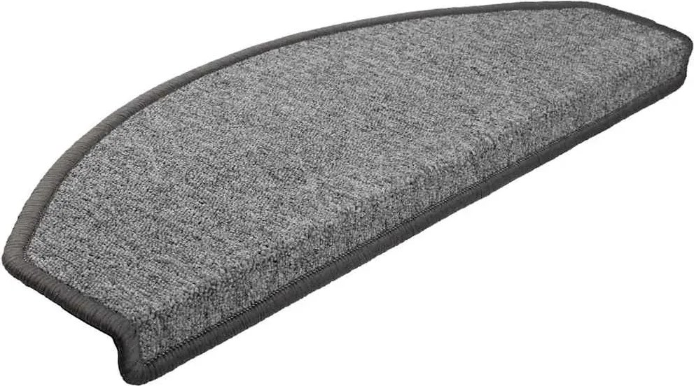 Schodové rohože 20 ks 65 x 24 x 4 cm tmavě šedé, půlkulaté, velké 3365790