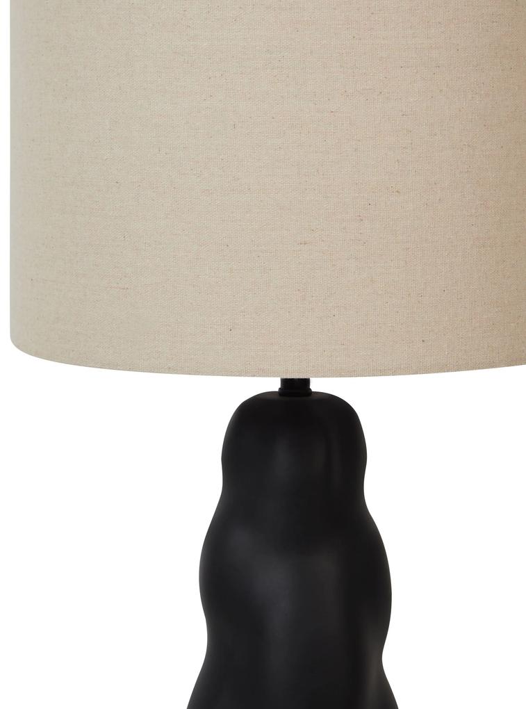 Keramická stolní lampa černá VILAR Beliani