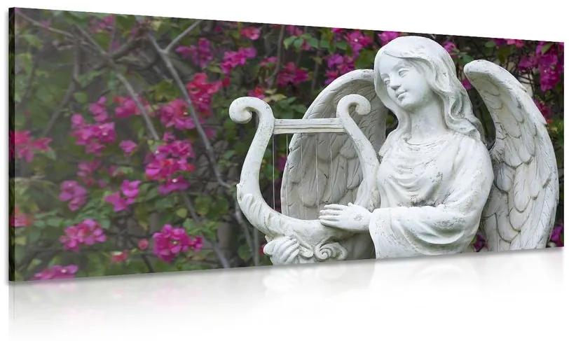 Obraz anděl hrající na harfu Varianta: 100x50