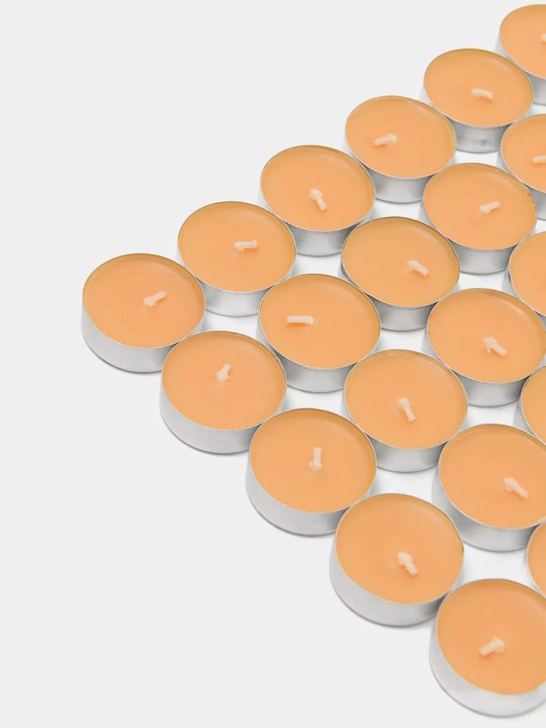 Sinsay - Sada čajových svíček Winter Orange 30 pack - oranžová