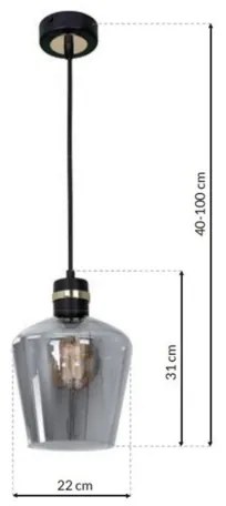 Lustr na lanku RICHMOND 1xE27/60W/230V