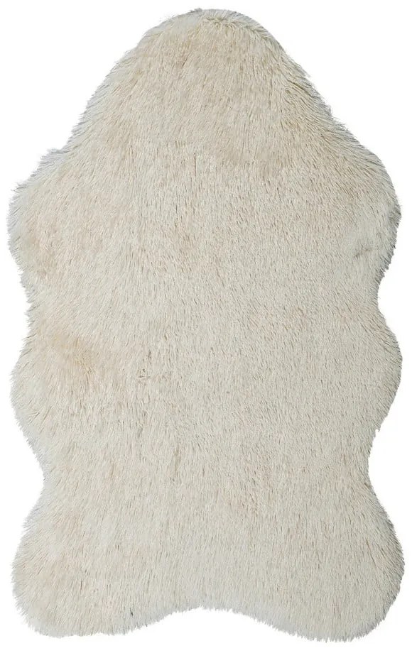 Krémový kožešinový koberec Ranto Soft Bear, 70 x 105 cm