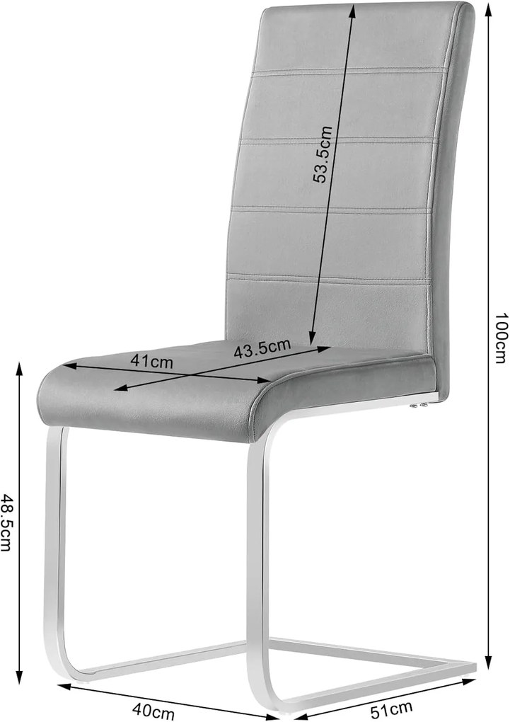 Jídelní židle – do jídelny, kuchyně, obývacího pokoje i kanceláře, tmavě šedá