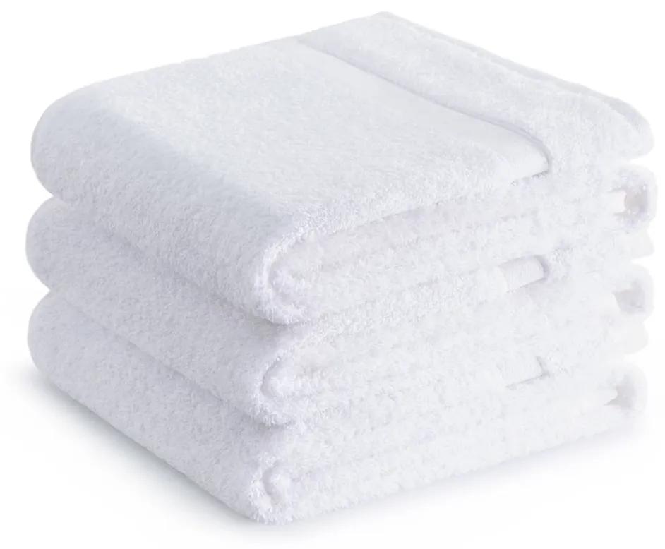 Sada bavlněných ručníků Zender POIS 70x140 cm 500g/m2 bílá
