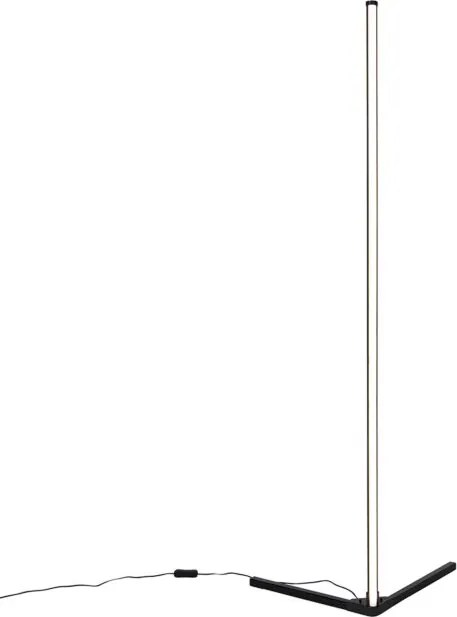 Stojací LED lampa s dálkovým ovládáním Milanno Black