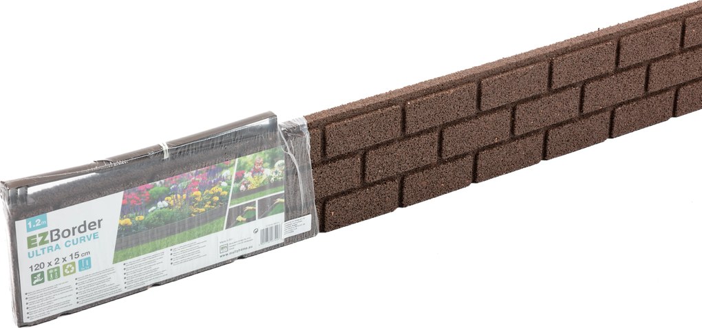 Multy home Zahradní palisáda BRICKS 120 x 15 cm, hnědá (se spojkou a hřeby) MHEU5000060, 1 ks 4016.99