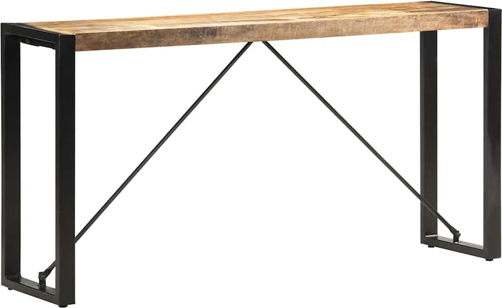 Konzolový stolek 150 x 35 x 76 cm masivní mangovníkové dřevo 285948