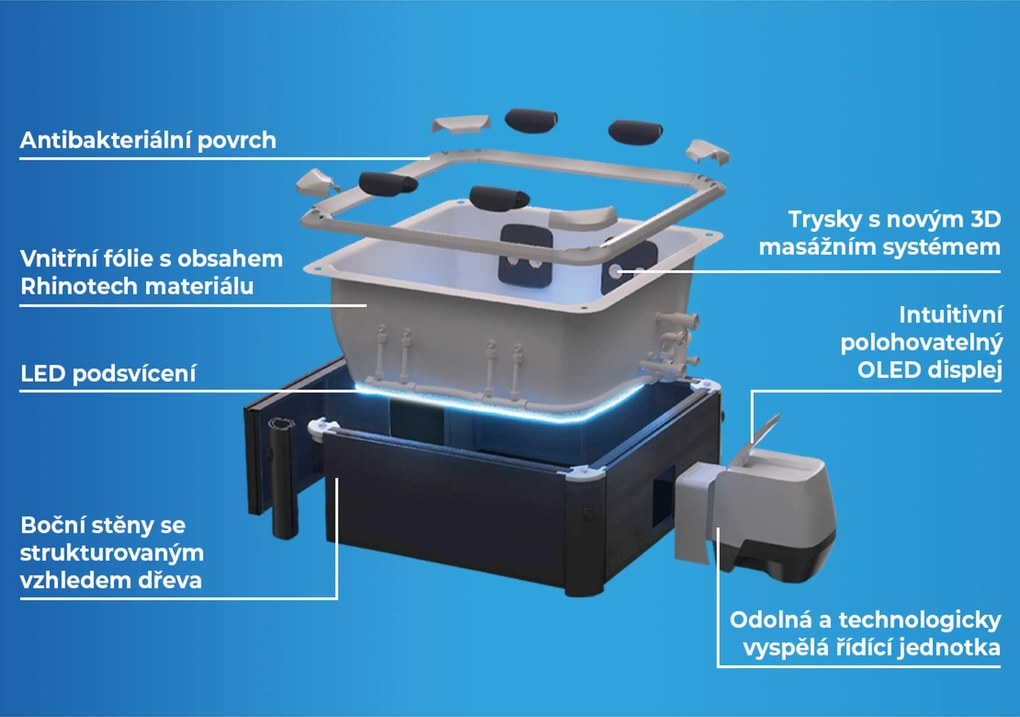 Marimex | Vířivý bazén MSPA Oslo Amber F-AM063W | 11400311