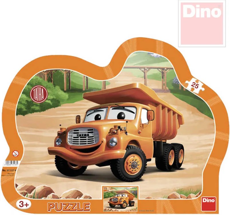 DINO Puzzle obrysové skládačka Tatra 25 dílků 31x23cm dn311374
