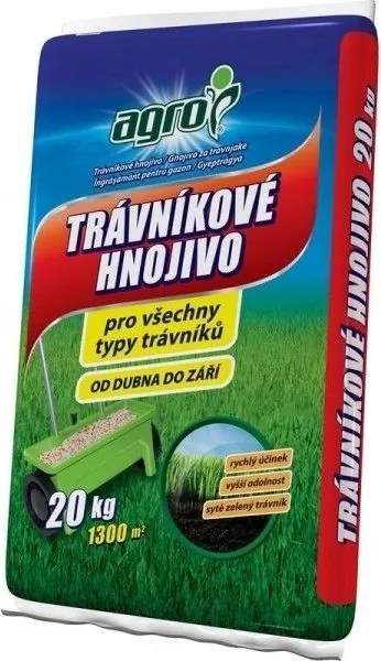 Agro Trávníkové hnojivo 20 kg 19-08-08+2MgO