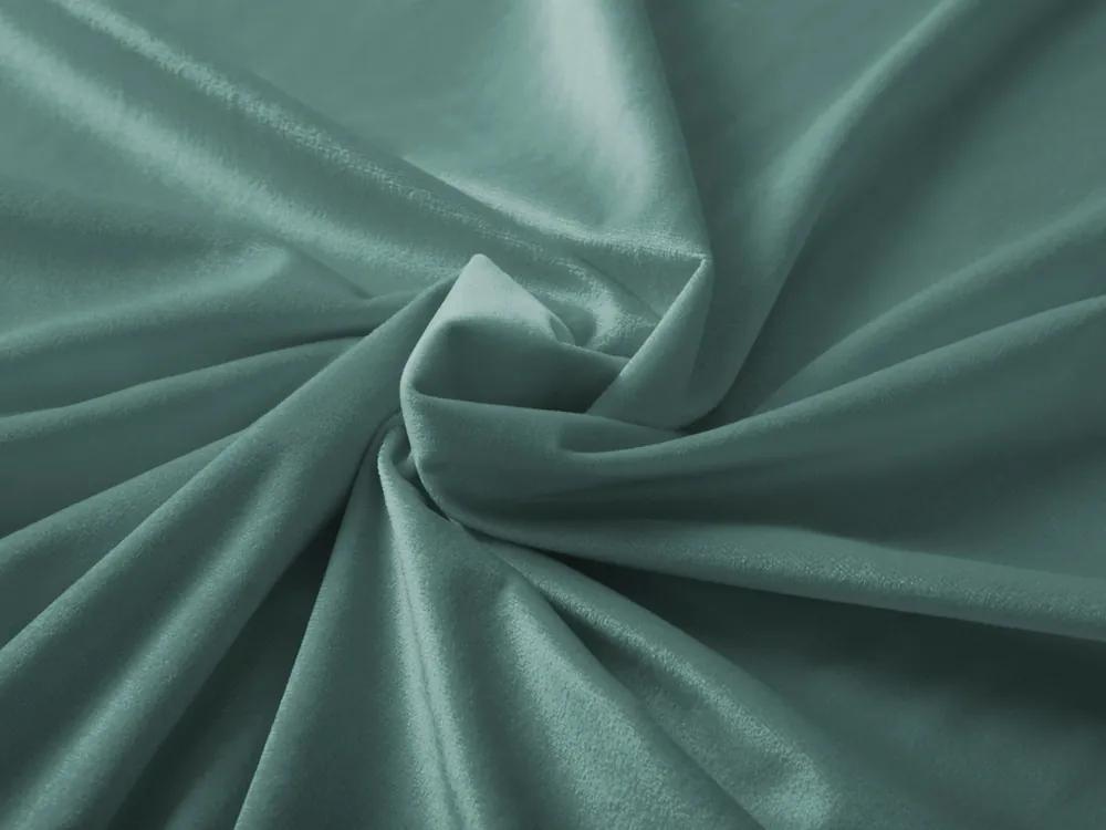 Biante Sametový čtvercový ubrus Velvet Premium SVP-022 Ledově zelený 120x120 cm