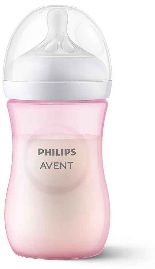 Avent Láhev Natural Response 260 ml Philips 1 m+, Růžová