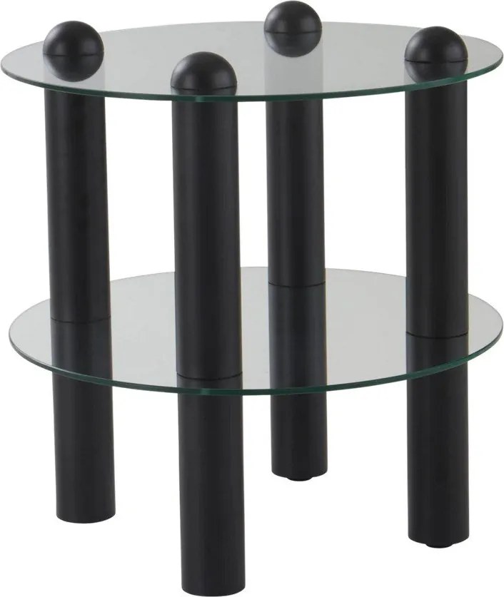 Skleněný kulatý odkládací stolek ø 48 cm Egan – Jotex