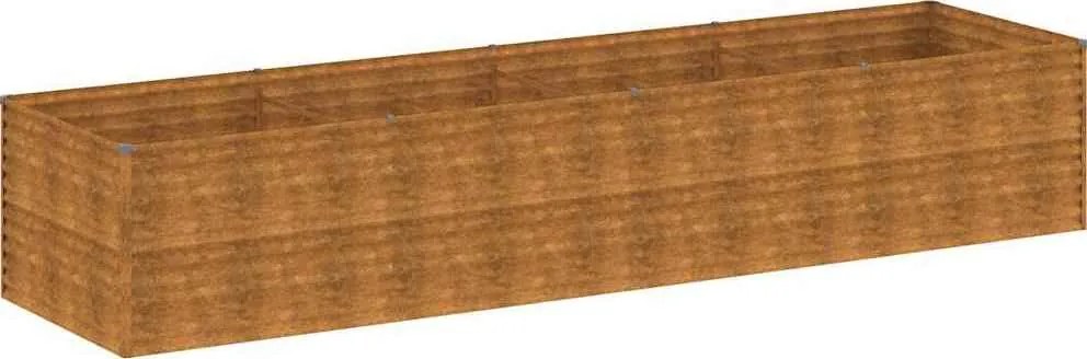 vidaXL Zahradní vyvýšený záhon 386 x 100 x 69 cm cortenová ocel [152005]