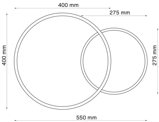 LED Stropní svítidlo ROMAN LED/33W/230V 4000K bílá
