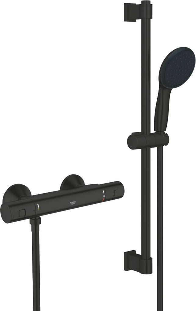 Grohe - Sprchový set s termostatem, matná černá 345972431ROZ1