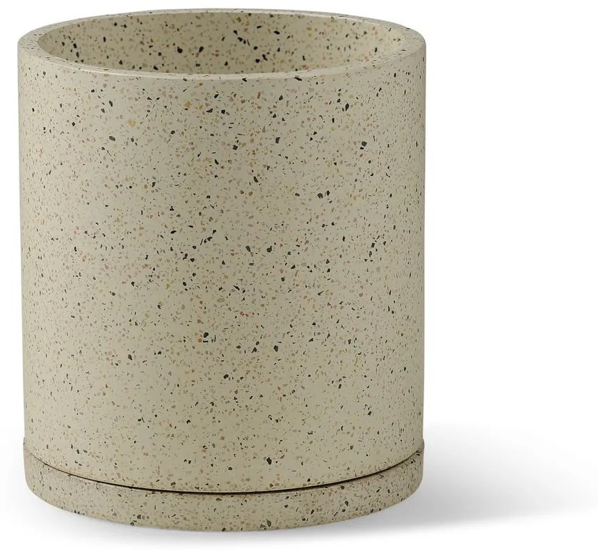 Sada 2 bílých květináčů Bonami Selection Terrazzo, ø 26 cm