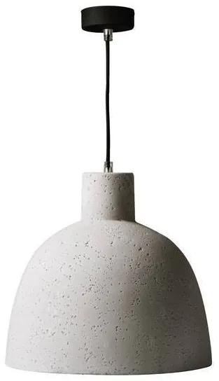 Závěsné betonové moderní osvětlení na lanku OLIVIO, 1xE27, 40W Lumines OLIVIO
