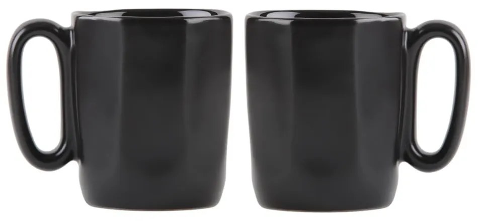Černé hrnky na espresso z kameniny v sadě 2 ks 80 ml Fuori – Vialli Design