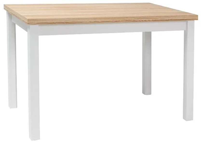 Jídelní stůl ADAM | 120 x 68 cm Barva: dub / bílý mat