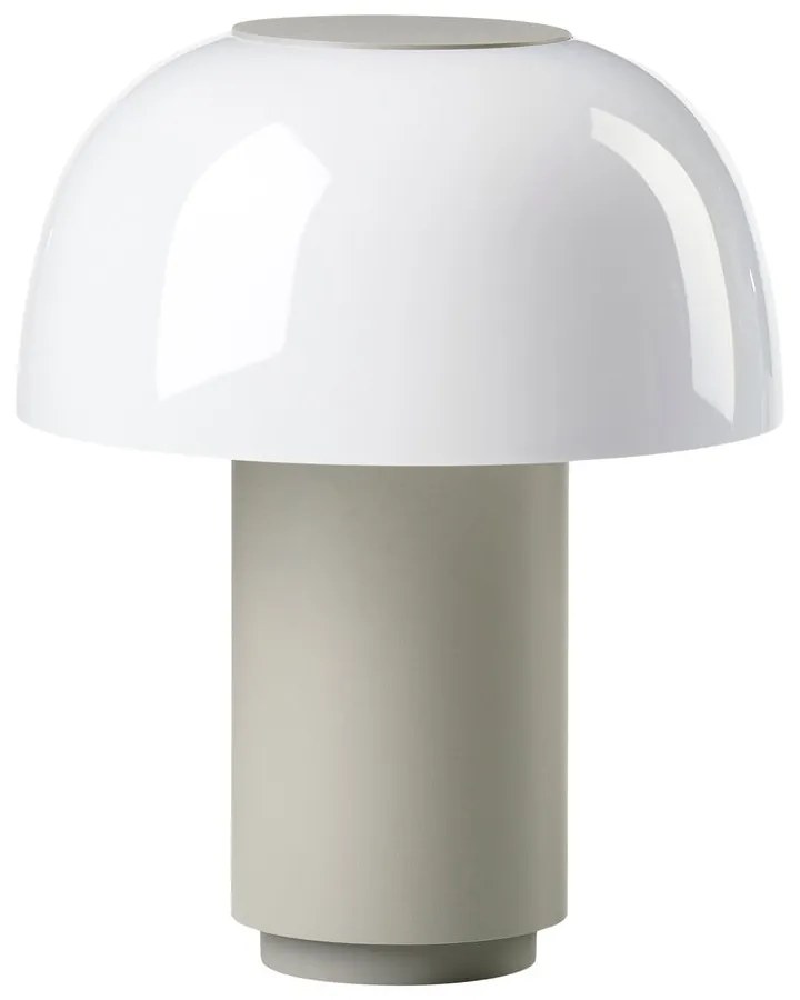 Šedá hliníková LED stmívatelná stolní lampa (výška 22 cm) Harvest – Zone Biano.cz