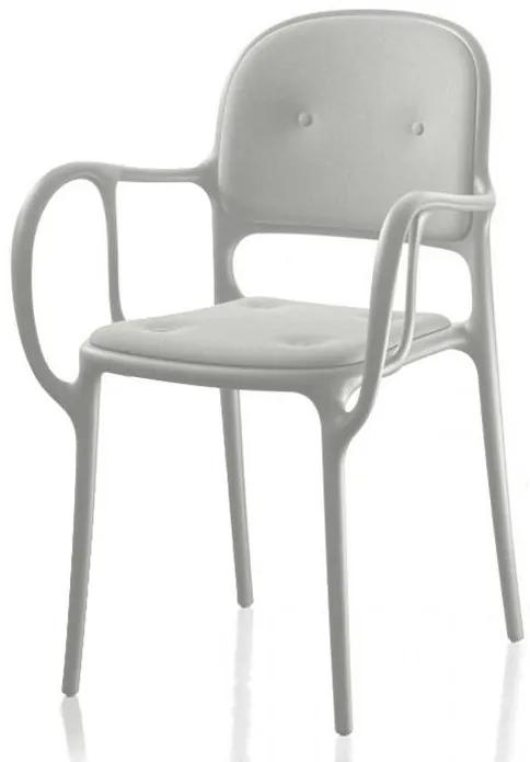 MAGIS - Čalouněná židle MILA - bílá