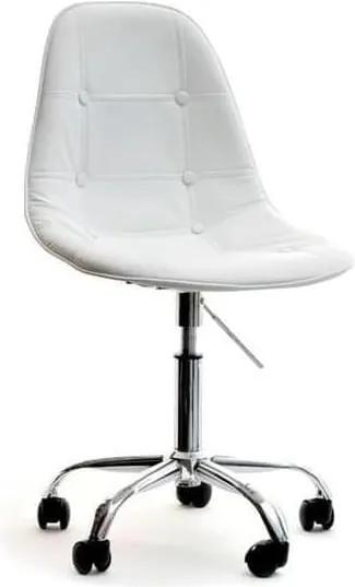 design4life Otočná čalouněná židle MOBI Bílá