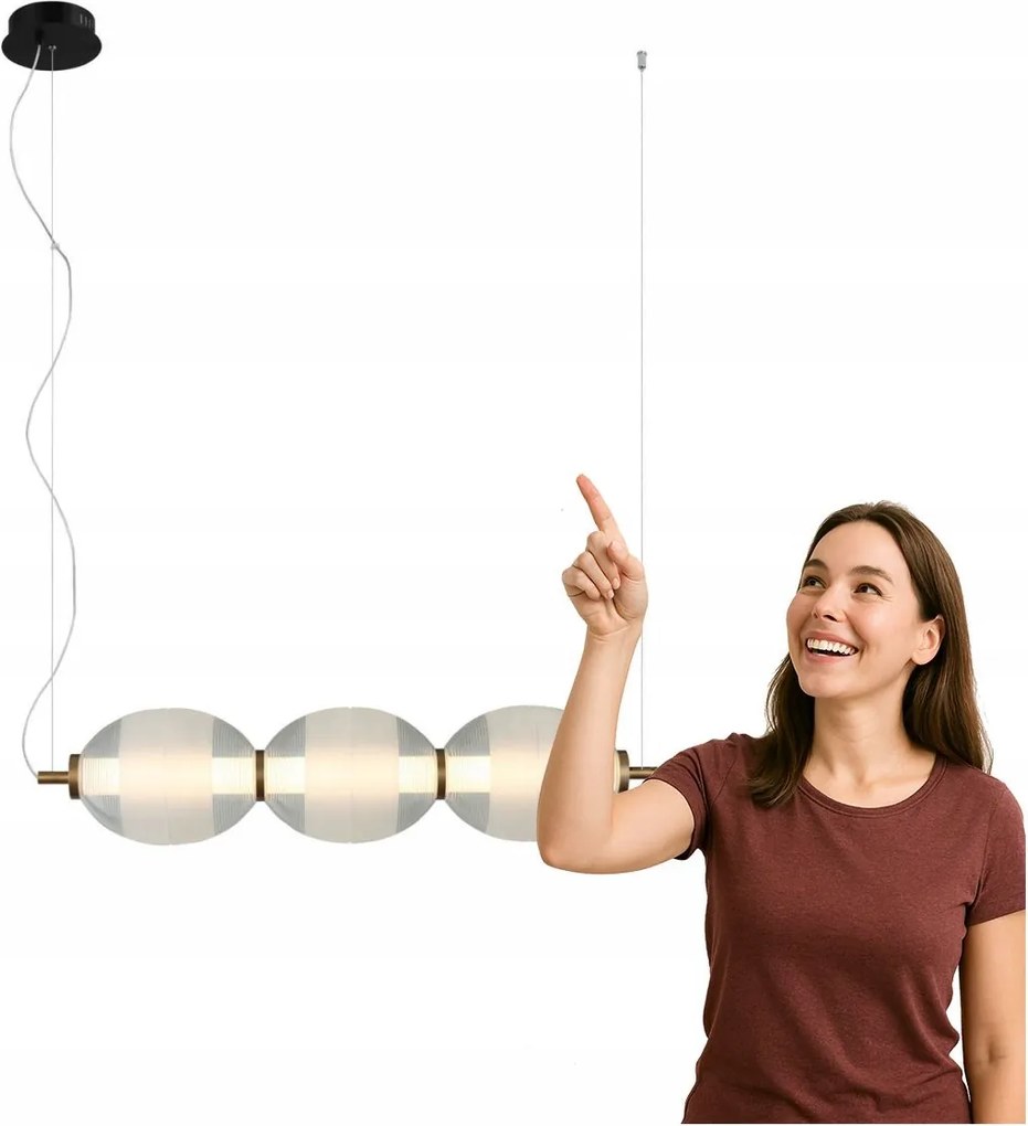 Rinot Moderní závěsná Led lampa 22W do obývacího pokoje Italux