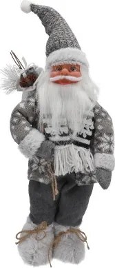 Vánoční dekorace Santa Claus s pytlem 50 cm