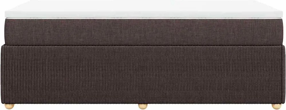Box spring postel s matrací tmavě hnědá 80x200 cm textil 3285528