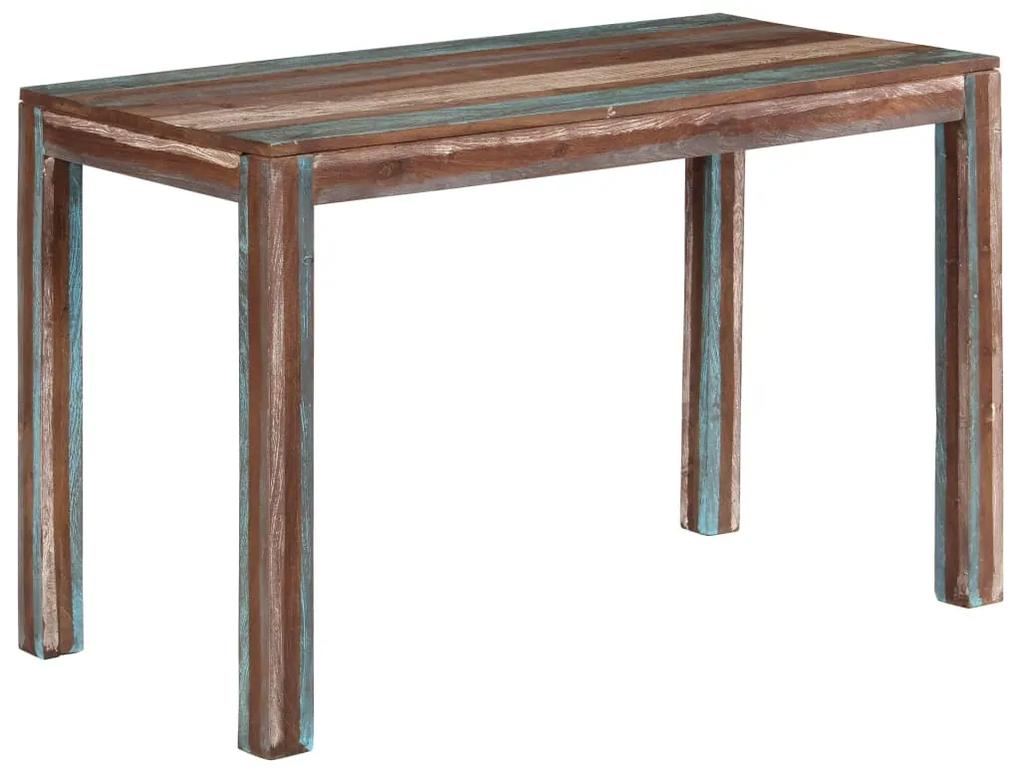 244961 vidaXL Jídelní stůl z masivního dřeva vintage 118 x 60 x 76 cm
