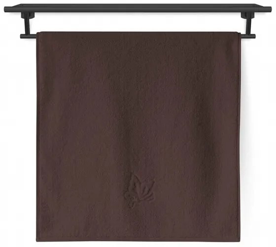 Veba Ručník a osuška Grand Motýlek 640g/m2  Ručník Grand Motýlek 50x100 cm tmavě hnědý