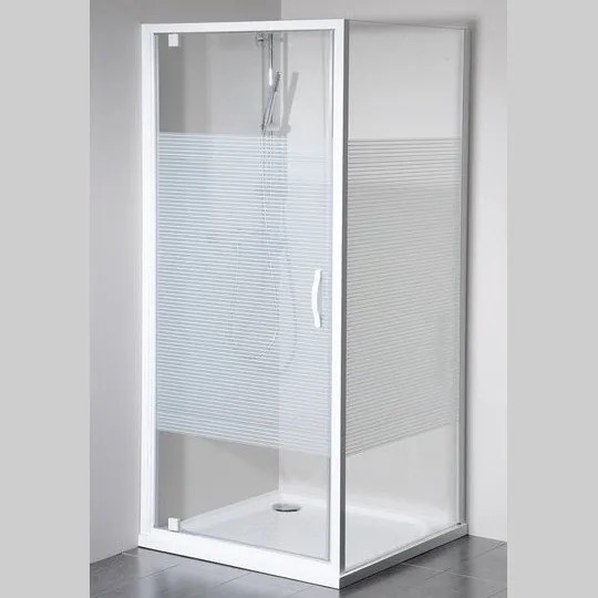 Gelco - Eterno čtvercová sprchová zástěna 900x900mm L/P varianta, sklo Strip GE6690GE3390