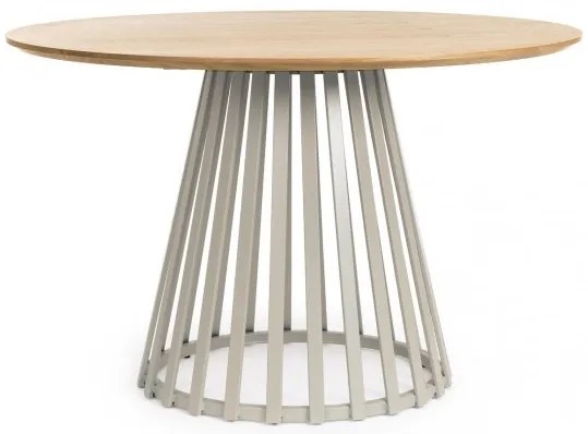 BIZZOTTO Jídelní stůl CILLIAN šedý 120 cm 0732246