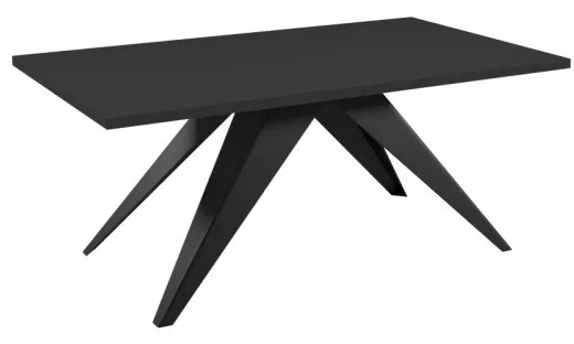 Rozkládácí jídelní stůl Awelian 140, Barva: černá / černý molet
