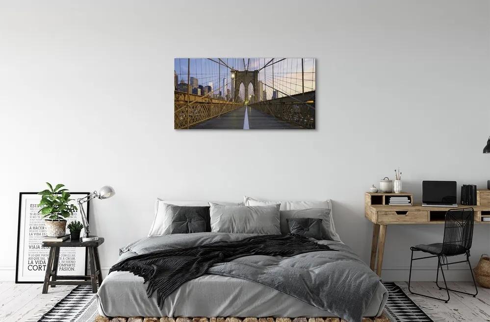 Obrazy na plátně Sloupec most slunce 100x50 cm