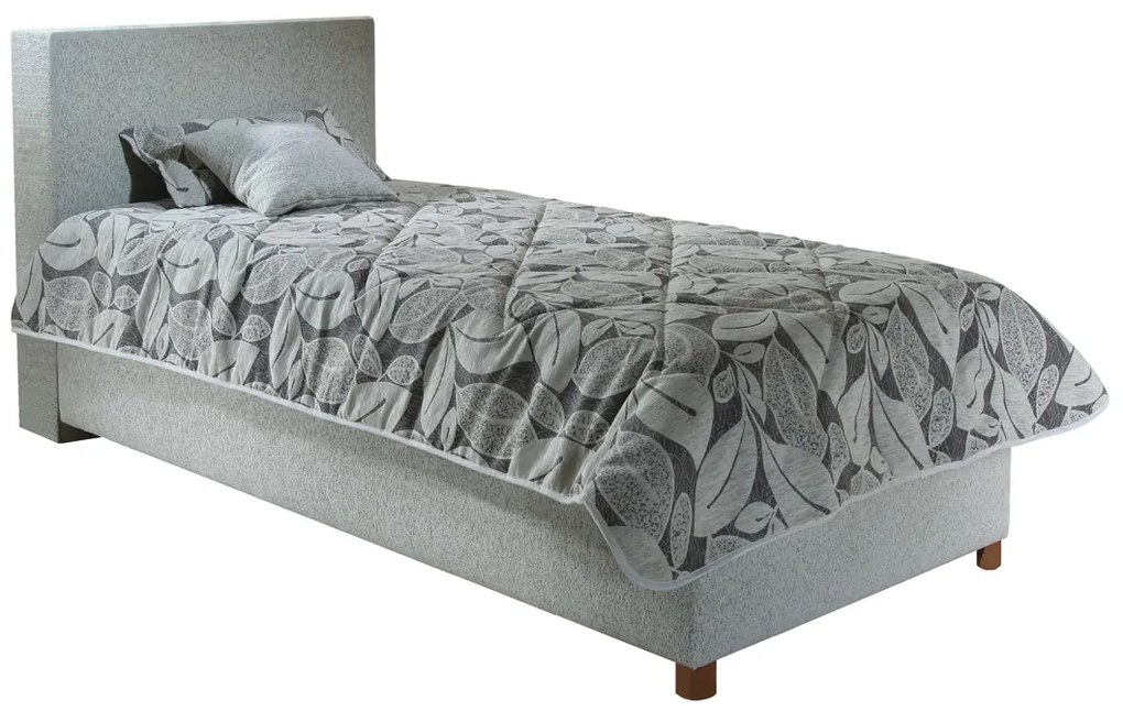 NEW DESIGN postele Čalouněná postel SONO s hlavovým čelem a úložným prostorem, 80×200 cm Velikost postele: 80 × 200 cm, Strana: Pravá