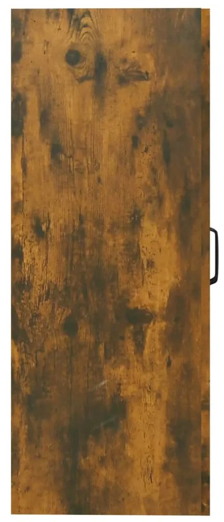 Závěsná nástěnná skříňka kouřový dub 69,5 x 34 x 90 cm