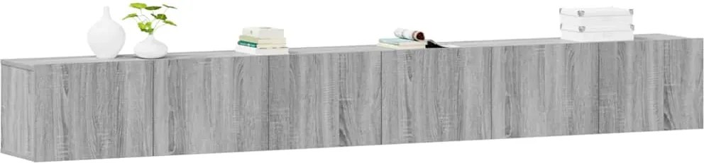 3dílný set TV skříněk šedý sonoma kompozitní dřevo 3114476