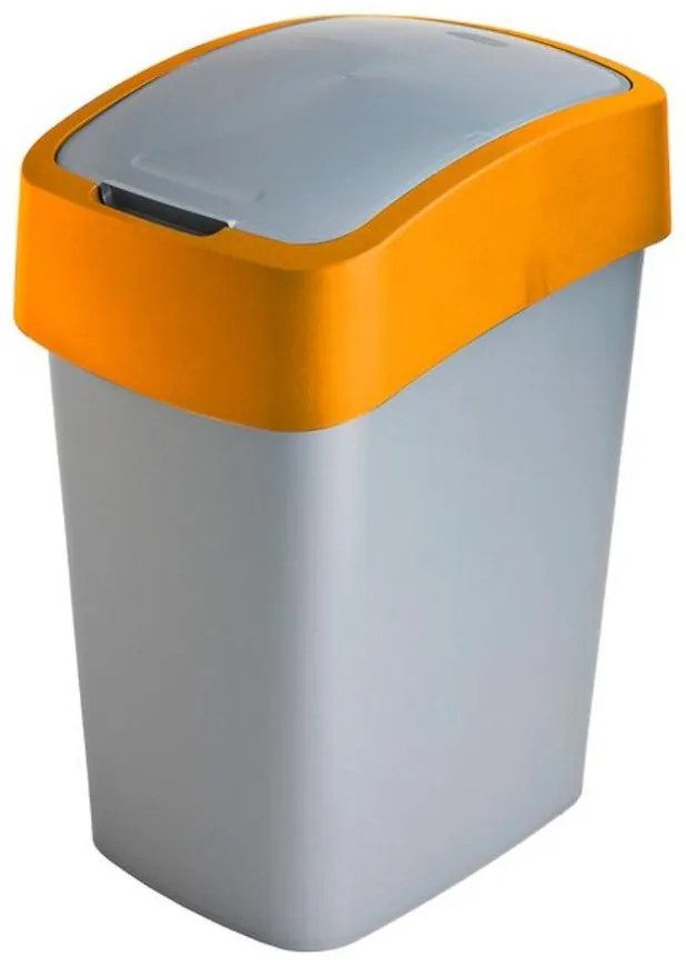 Odpadkový koš flip bin 25l 190169 stříbrno/oranž.