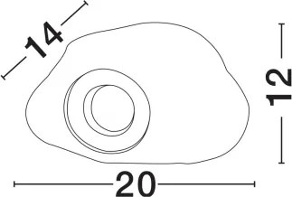 Venkovní dekorativní svítidlo NOVA LUCE SOFT GU10 10W IP65 9186182 bez žárovky