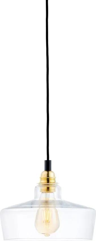 Závěsná lampa Longis 5 černo-zlatá