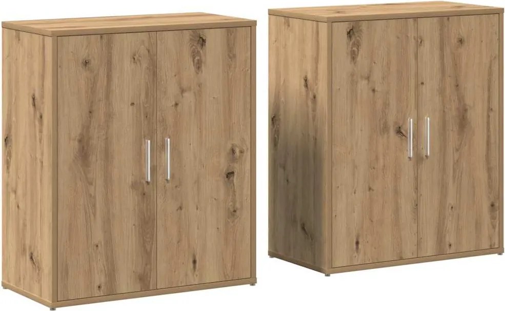 Servírovací skříň 2 ks Artisanový dub 60 x 31 x 70 cm 3365551