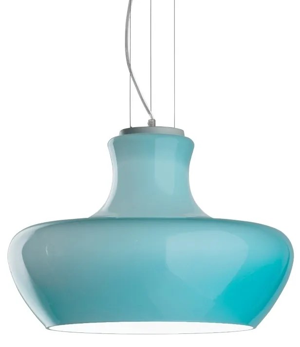 Závěsný lustr Ideal Lux Aladino SP1 D45 137261 modrý 44,5cm