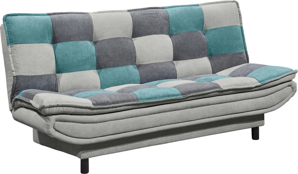 XXXLutz ROZKLÁDACÍ POHOVKA, textil, kompozitní dřevo, tyrkysová, jílová barva, tmavě šedá MID.YOU - Rozkládací pohovky - 002220034402