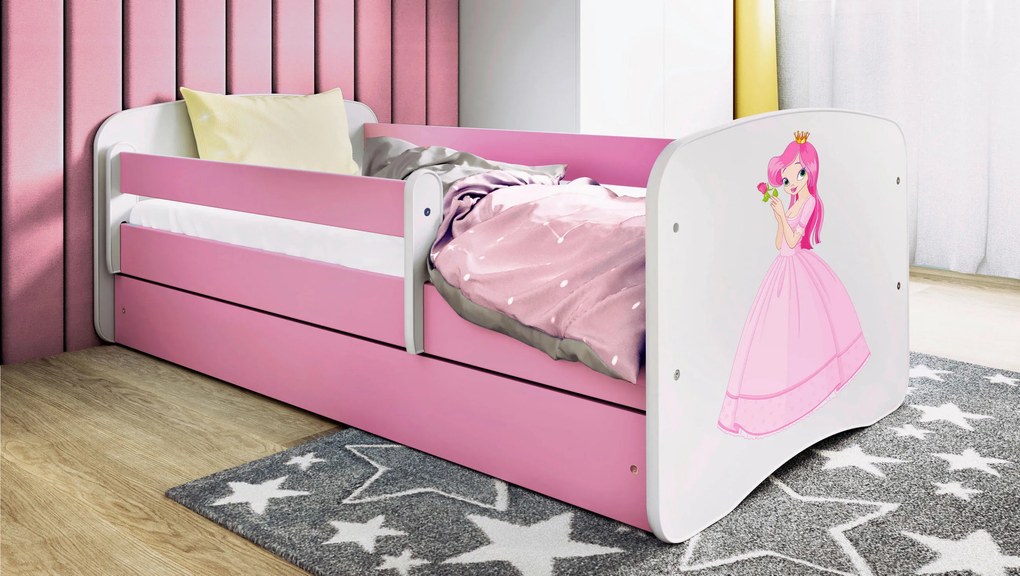 XXXLutz POSTEL PRO DĚTI A MLÁDEŽ 80/160 cm, bílá, pink MID.YOU - Dětské pokoje sestavy - 00214200023F