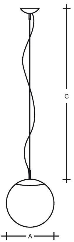Lucis Závěsné svítidlo POLARIS ZL PE ⌀400mm, 1xE27 Barva: RAL chrom