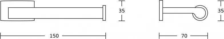 Mexen příslušenství, ZOJA držák na wc papír, černá, 70191333-70