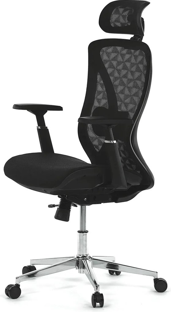 Ergonomická kancelářská židle NILS - černá síťovina